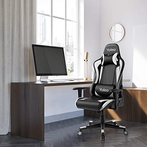 Gaming Chair - Yoleo Ergonomic Office Gaming Chair with Lumbar Support ...