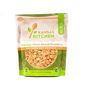 Kansas Kitchen - Ultra-Soy Plant-Based Crumbles - Unflavored, Textured ...