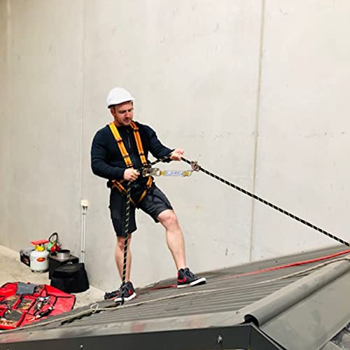 Vertical Lifeline Rope Assembly 75ft With Rope Grab Snap Hooks Shock ...