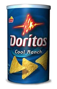 Amazon.com: Doritos Tortilla Chips, Cool Ranch, 3.25-Ounce Canisters ...