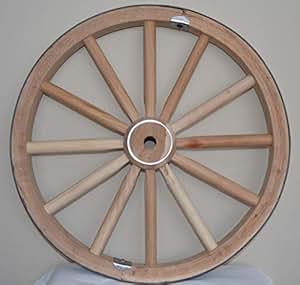 Amazon.com : AMISH WARES Decorative - Wood Wagon Wheel - 30 Inch x 1 ...