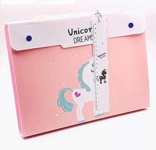 MEHRANSH® Unicorn Themed Folders | A4 Size Folder with 12 Pockets ...