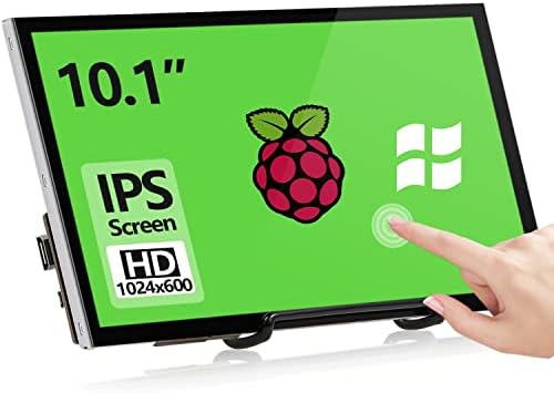 Hamtysan Upgraded Raspberry Pi Touch Screen 101 Inch Screen Monitor 1024x600 Small Portable