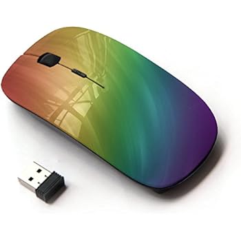 Amazon.com: KOOLmouse [ Optical 2.4G Wireless Mouse ] [ Rainbow Swirl ...
