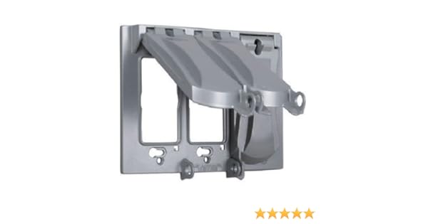 3 Gang Weatherproof Outdoor Electrical Bell Box Gray Cover Plate Triple ...