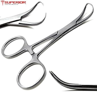 Amazon.com: Veterinary Backhaus Towel Clamp forceps 3.5" Stainless ...