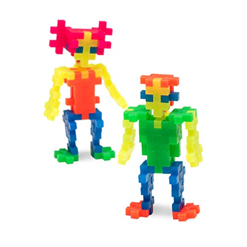 PLUS PLUS - Open Play Set - 1,200 Piece - Neon Color Mix, Construction ...