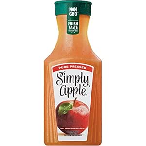 Simply Apple Juice, 52 fl oz, 100% Juice, Not from Concentrate: Amazon ...