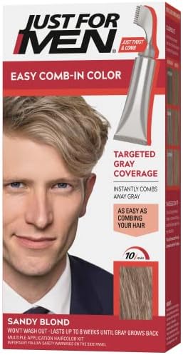 Just For Men Easy Comb-In Color Mens Hair Dye, Easy No Mix Application ...