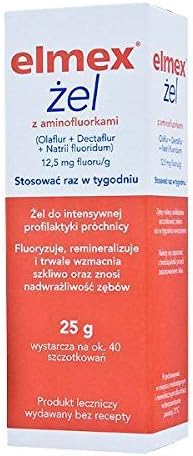 Elmex Gelee Gel - 25 g- 40 Brushes - 1 Box - Extreme Prevention for ...