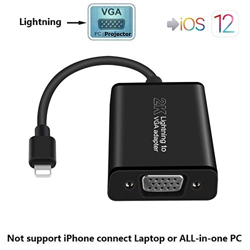 SZYCD VGA Adapter for iPhone, VGA Connector with Charging Port and ...