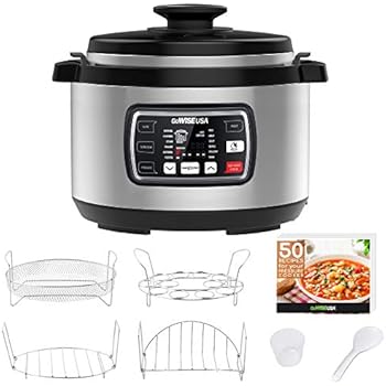 Amazon.com: Chefman Multi-Function Oval Pressure Cooker 8 Quart Extra ...