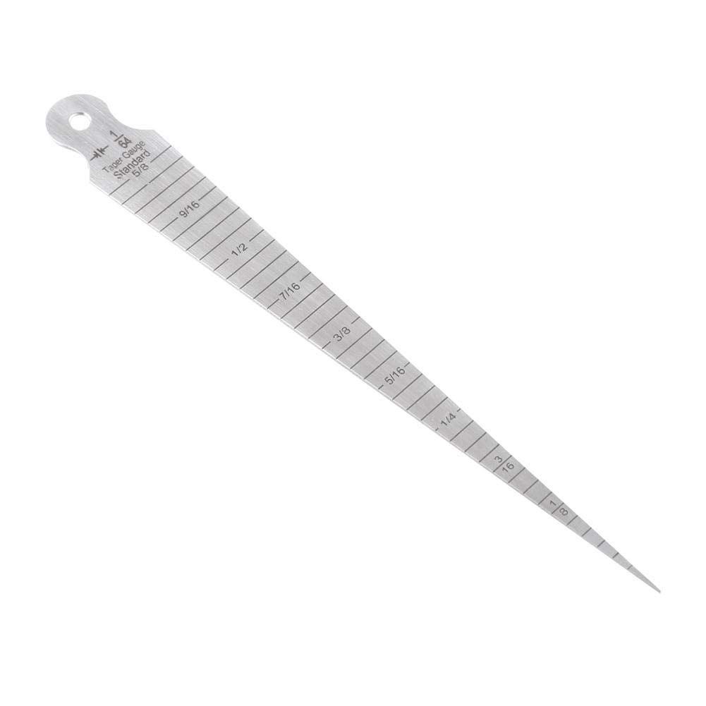 Stainless Taper Gauge1-15mm Aperture Scale Wedge Feeler Clearance Ruler ...