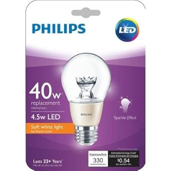 Philips 40W Equivalent Soft White (2700K) A19 Dimmable LED Clear Light ...
