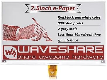 Waveshare 7.5inch E-Paper E-Ink Raw Display Compatible with Raspberry ...