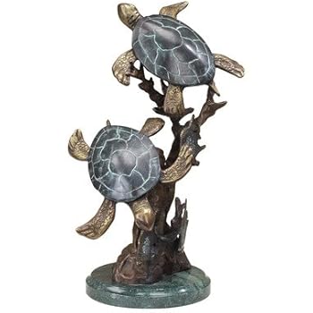 Amazon.com: Large Sea Turtle Statue - Figurine: Home & Kitchen