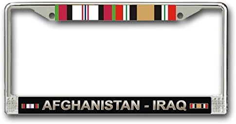 Amazon.com: MilitaryBest Afghanistan Iraq Campaign with Ribbons License ...