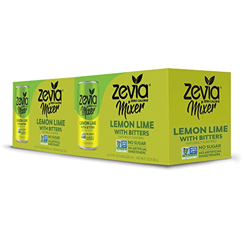 Zevia Zero Calorie Mixer, Lemon Lime With Bitters, 7.5 Ounce Cans (12 Count) | Pricepulse