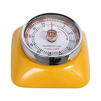 Amazon.com: Magnetic 55 Minute Kitchen Timer Square - Yellow: Kitchen ...