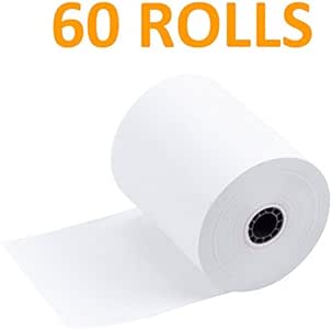 Amazon.com: Square POS Register Thermal Receipt Paper Rolls - 3-1/8 ...