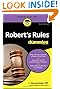 Robert's Rules for Dummies + Website: 9781118294048: Reference Books ...
