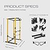 HulkFit Multi-Function Adjustable Power Cage with J-Hooks, Safety Bars ...