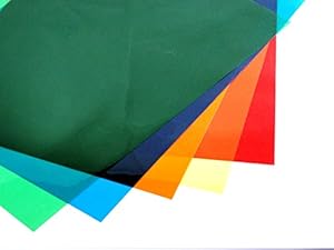 Assorted Colour A4 Acetate Sheets Transparent Gel Clear OHP Craft ...