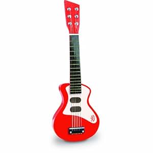 Amazon.com : Vilac Rock N Roll Guitar, Red : Toy Stringed Instruments ...