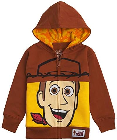 Toy Story Disney Big Face Zip-Up Hoodies -Buzz Lightyear, Sheriff Woody ...