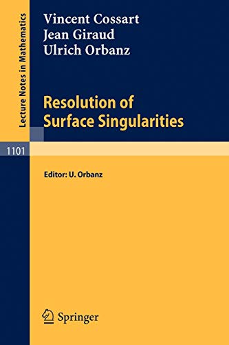 Resolution of Surface Singularities: Three Lectures (Lecture Notes in ...