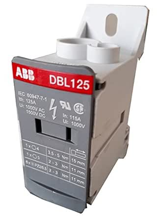 ABB, 1SNL312510R0000, Dbl125 Bloque de distribución: Amazon.com.mx
