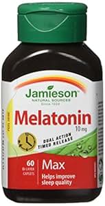 Jamieson Melatonin 10 mg Dual Action Time Release: Amazon.ca: Health ...