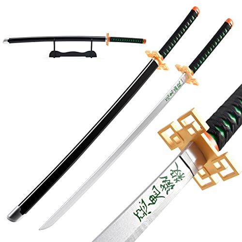 Demon Slayer Sword 41inch,with Display Stand and Belt, Rengoku Sword ...