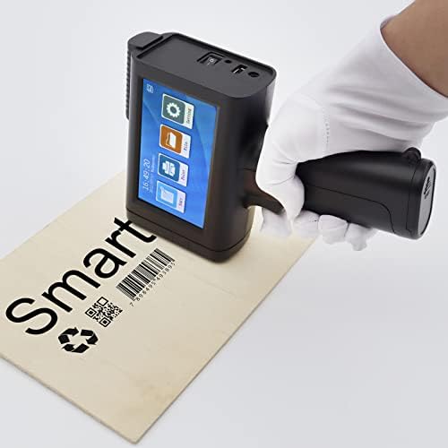 Eacam Inkjet Printer, HD Portable Handheld Inkjet Printer with 4.3 Inch Touchscreen Intelligent ...