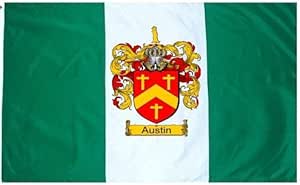 Amazon.com: Austin Family Crest / Coat of Arms Flag. Large 3 ft. x 5 ft ...