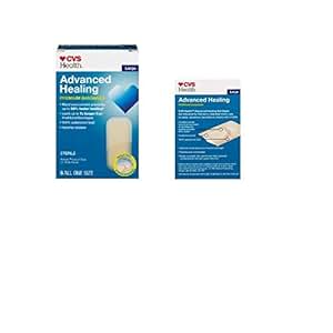 Amazon.com: CVS Health Advanced Healing Hydrocolloid Bandages (Large ...