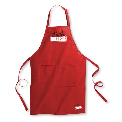 Cake Boss I'm the Boss Apron - Red | Amazon price tracker / tracking ...