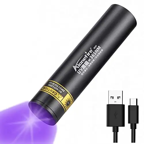 قیمت و خرید ALONEFIRE SV57 3W Small UV Flashlight 365nm USB ...