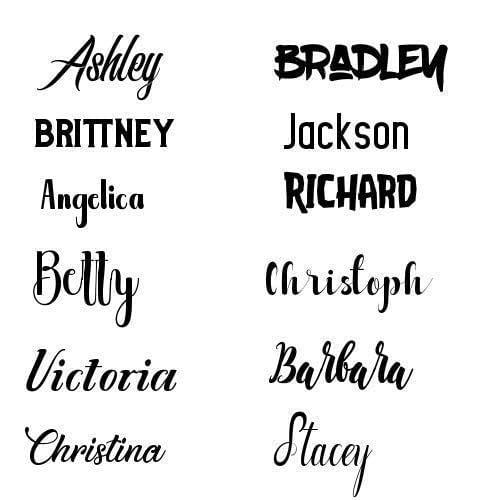 Amazon.com: Vinyl Name Decals - DIY Customize & Personalized Stickers ...