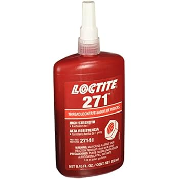 Amazon.com: 27141 Loctite Threadlocker 271, 250mL Bottle, Red ...