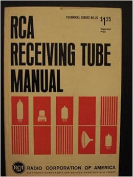Rca Receiving Tube Manual RC 25: Rca: 9781124165592: Amazon.com: Books