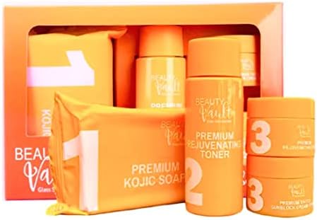 Beauty Vault Premium Rejuvenating Set - Kojic Soap, Rejuvenating Toner ...