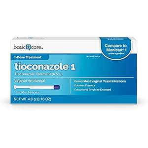 Amazon.com: Basic Care Tioconazole Ointment 6.5% with Applicator ...