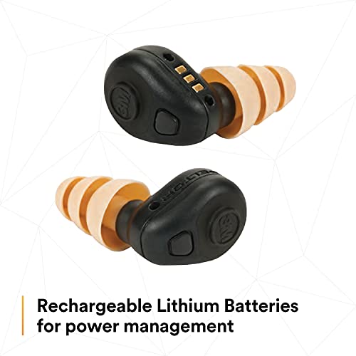 3M PELTOR TEP-200 Tactical Ear Plug Kit, NRR 23dB, Rechargeable, Noise ...