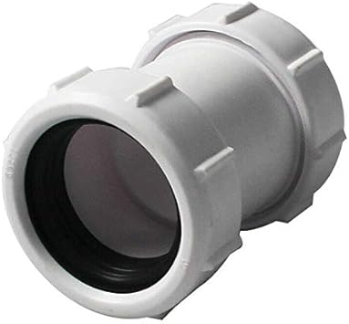 Straight Pipe Connector SENRISE 40mm PVC Pipe Connector Compression ...