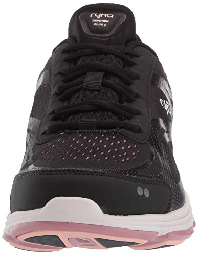 Ryka Womens Devo Plus 2 Fabric Low Top Lace Up Running Black Rose Size ...