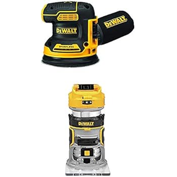 DEWALT 20V MAX Brushless Orbital Sander with Cordless Router, Tools ...