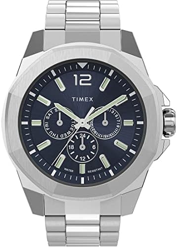 Timex Men's Multi Dial Watch City Collection Essex Avenue, Silver ...