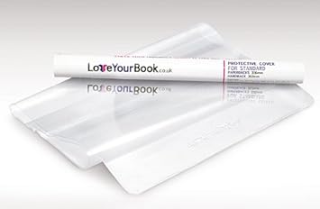 Clear Plastic Adjustable Book Cover (Protective Paperback Jacket/Sleeve ...