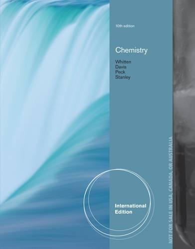 Chemistry, International Edition [Paperback] Kenneth W. Whitten,Kenneth ...